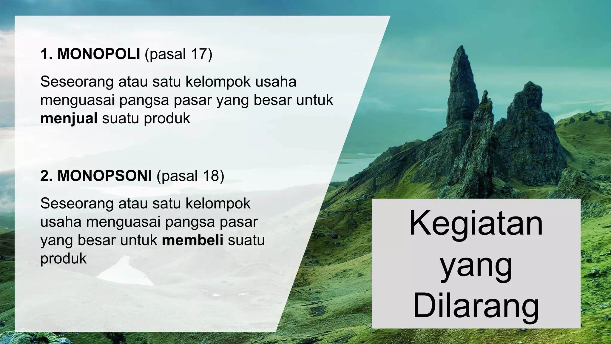 Hukum anti monopoli dan persaingan usaha tidak sehat | PPTX