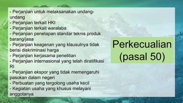 Hukum anti monopoli dan persaingan usaha tidak sehat | PPTX