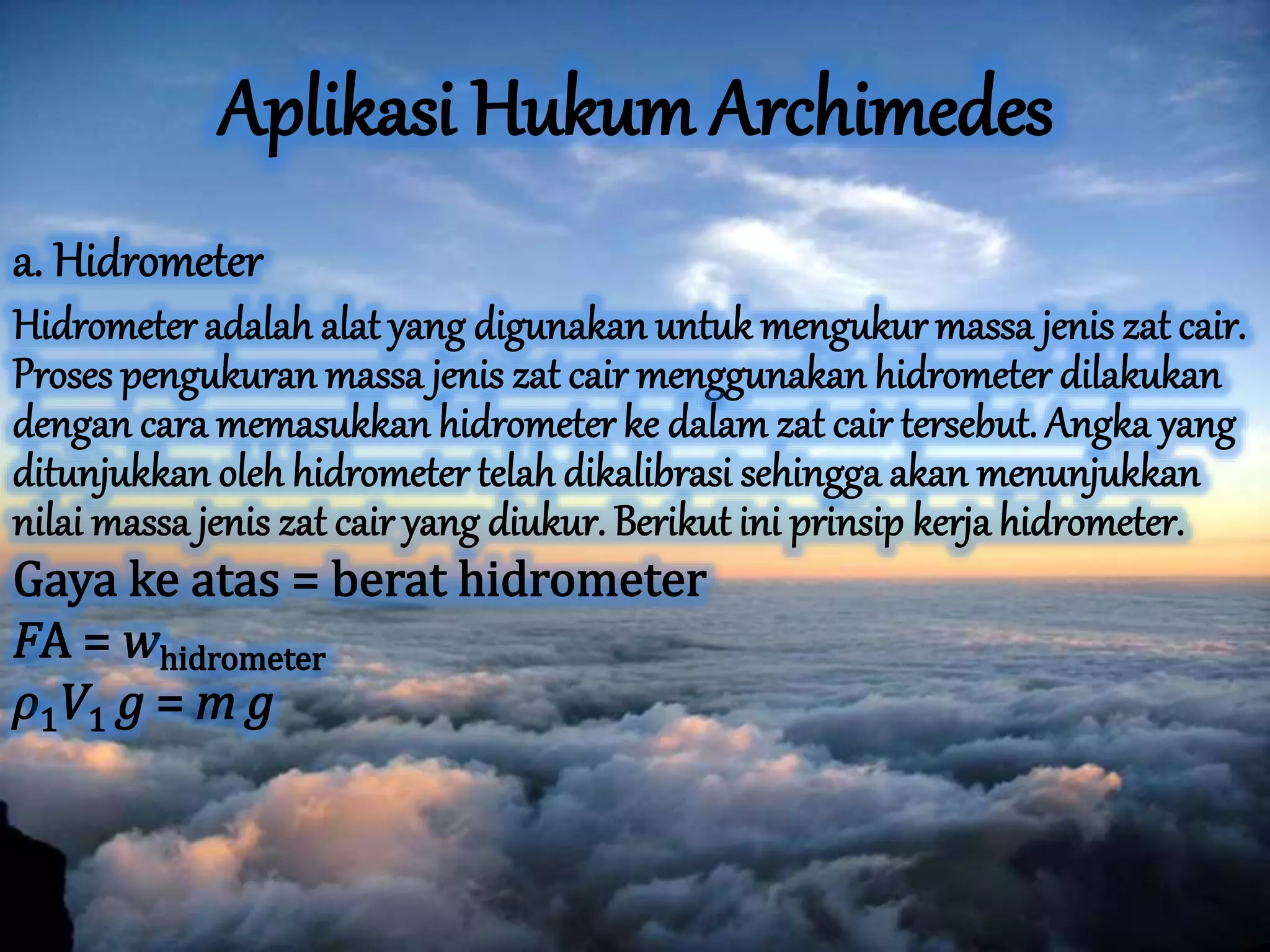 Hukum archimedes | PPTX