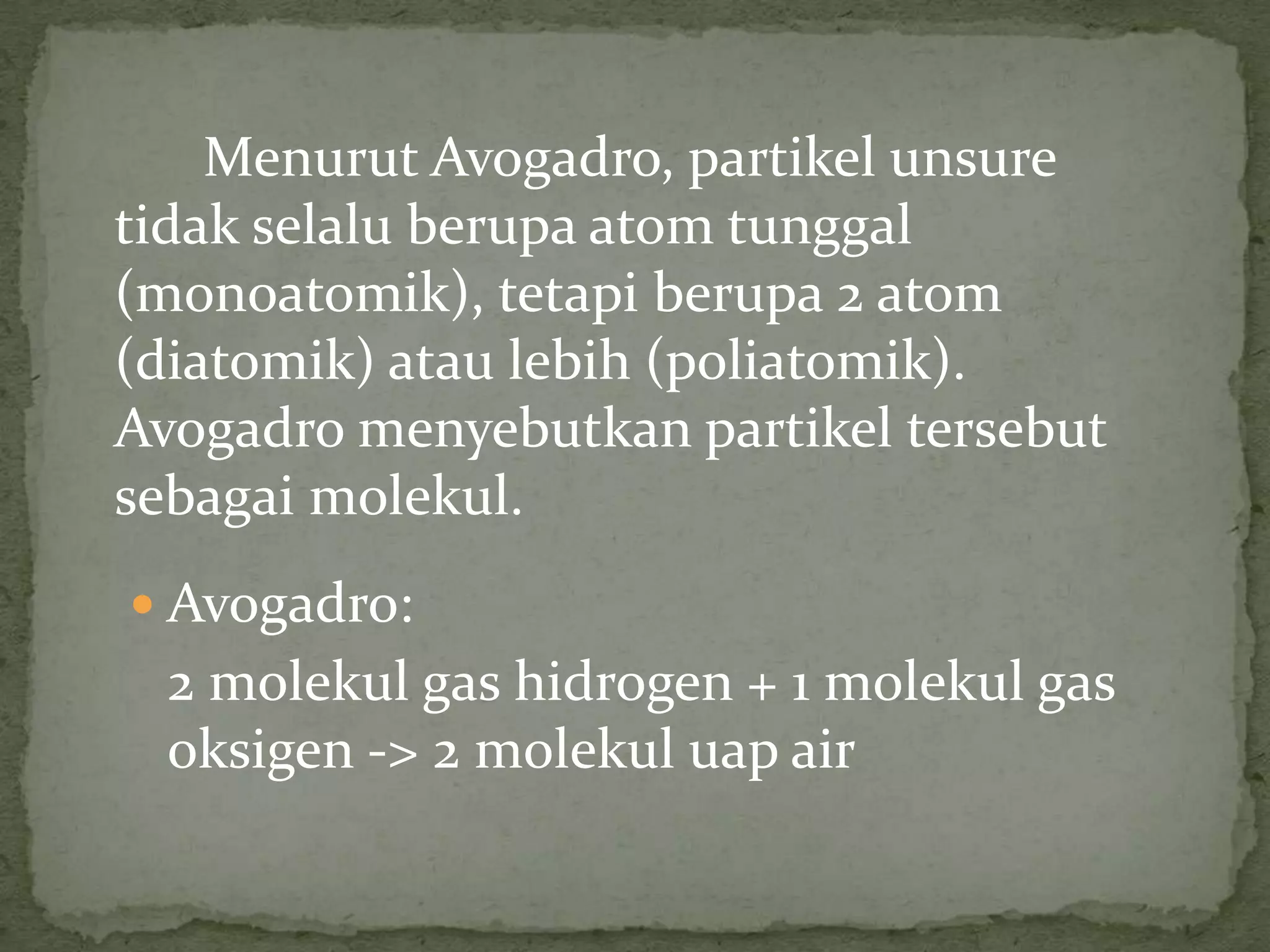 Hukum avogadro | PPTX