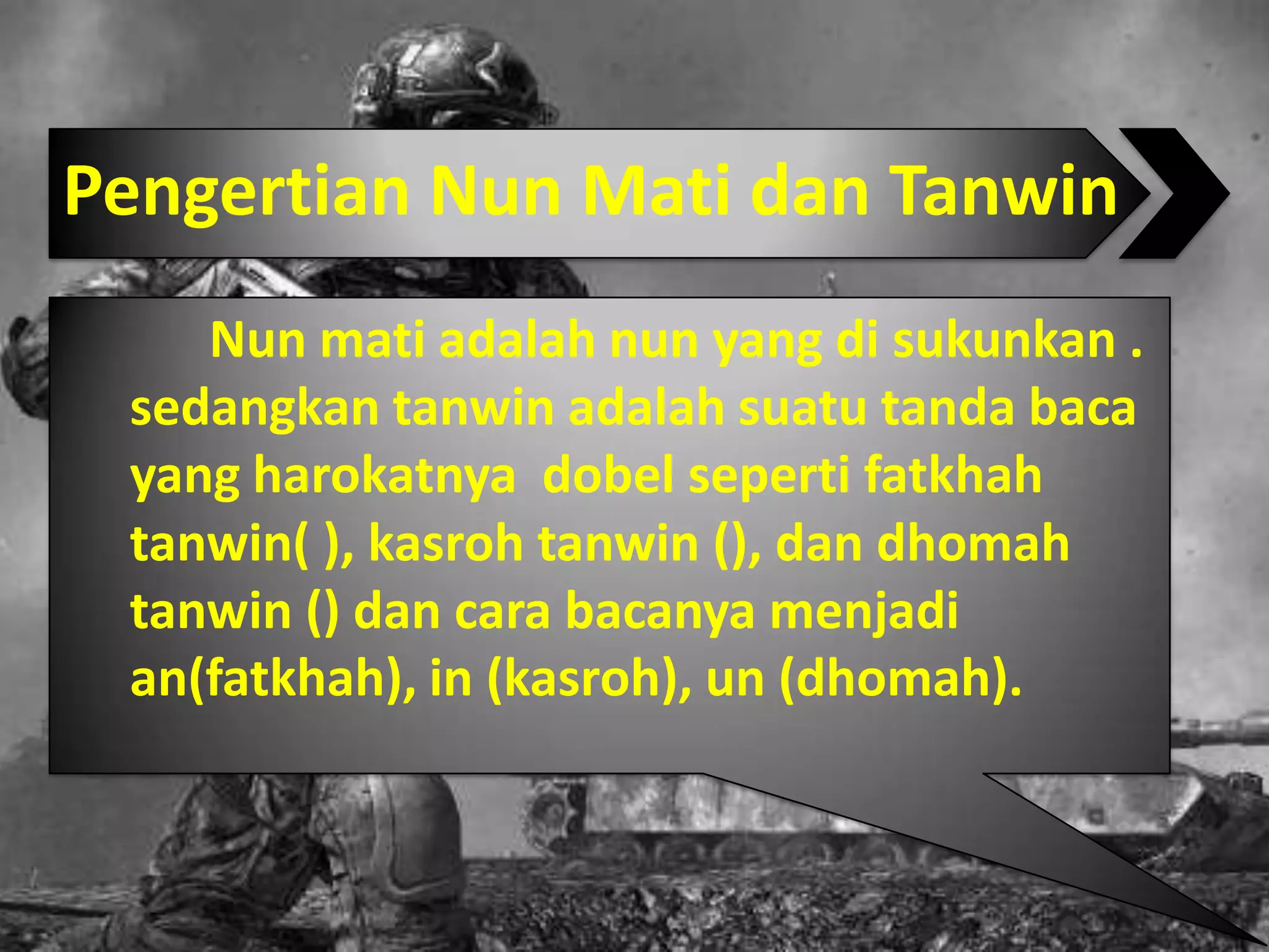 Hukum bacaan nun mati atau tanwin | PPTX