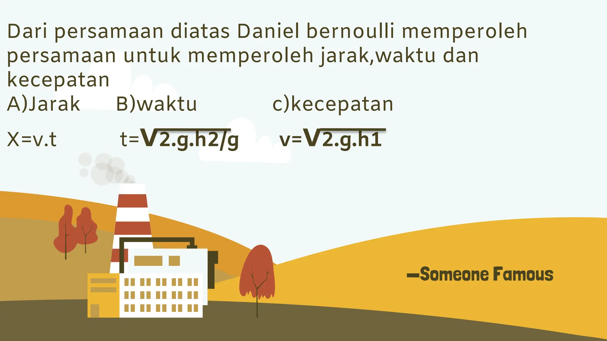 Penerapan Hukum Bernoulli di kehidupan sehari-hari (Fluida Dinamis) | PPTX