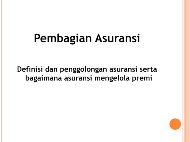 Hukum Asuransi | PPT
