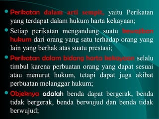 HUKUM PERIKATAN & PERJANJIAN | PPT