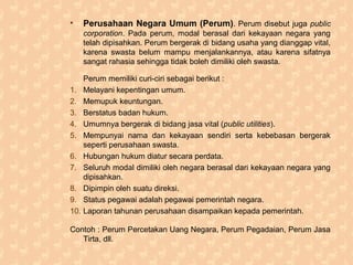 Hukum bumn dan perusahaan negara | PPT