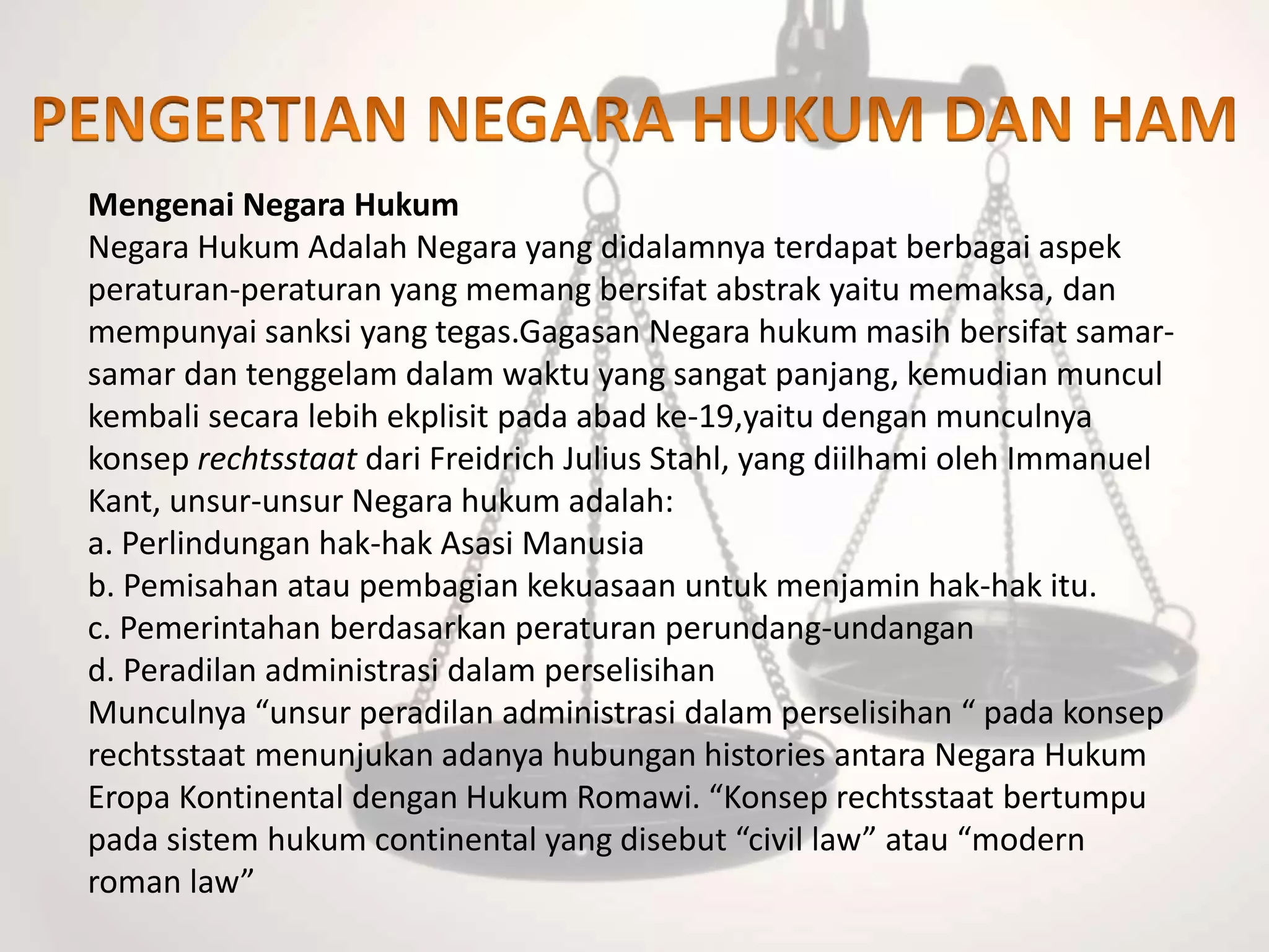 Negara Hukum dan ham | PPTX