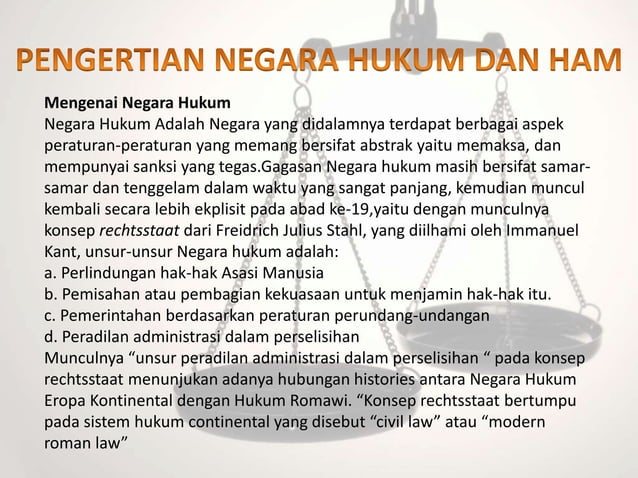 Negara Hukum dan ham | PPTX