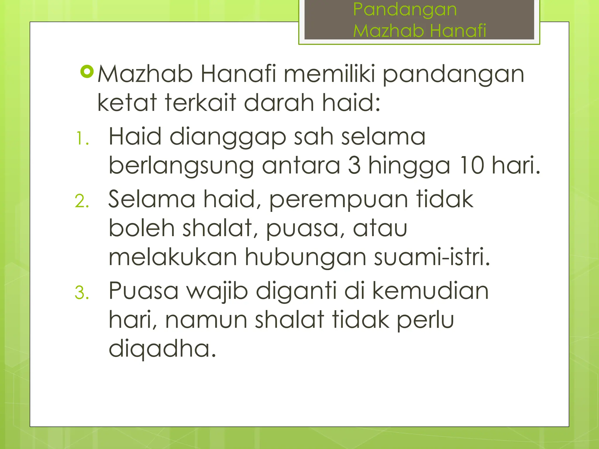 Hukum Darah Haid Menurut Pandangan 4 Ulama Besar.pptx