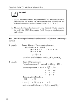 Hukum dasar kimia dan perhitungan kimia | PDF