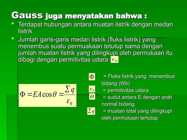 Hukum_Gauss.ppt fisika kelas 12 untuk SMA | PPT