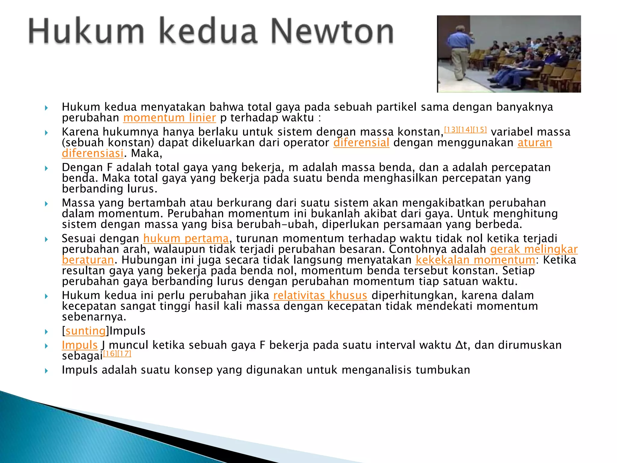 Hukum gerak newton (bill) | PPT