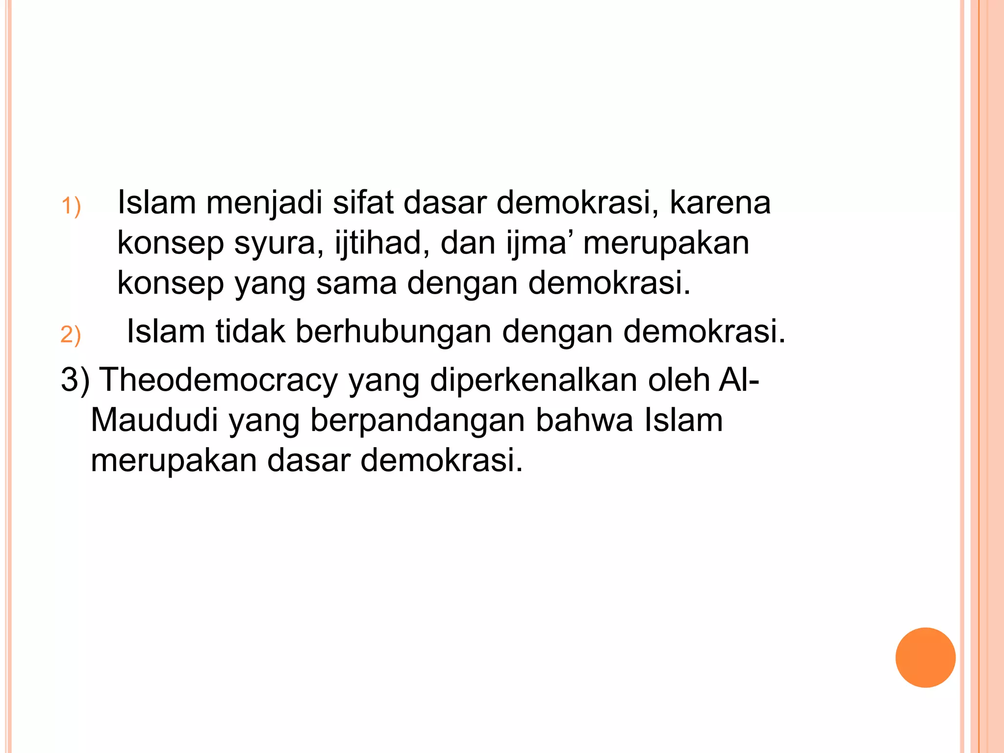 Hukum ham dan demokrasi dalam islam | PPTX
