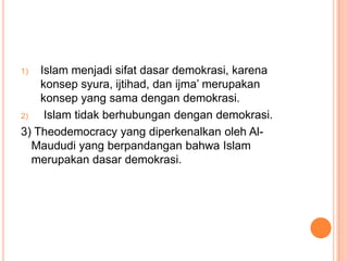 Hukum ham dan demokrasi dalam islam | PPTX