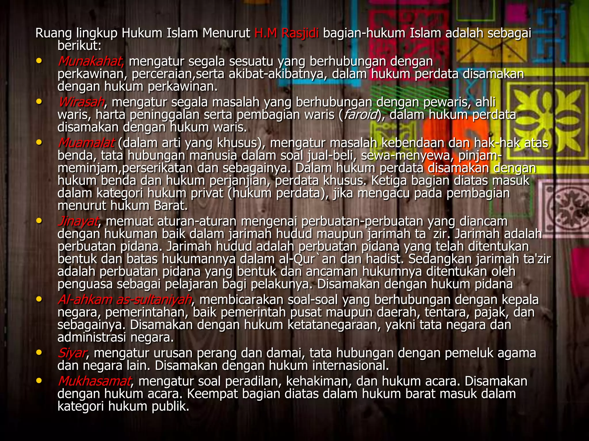 Presentasi Hukum, HAM dan Demokrasi Islam | PPT