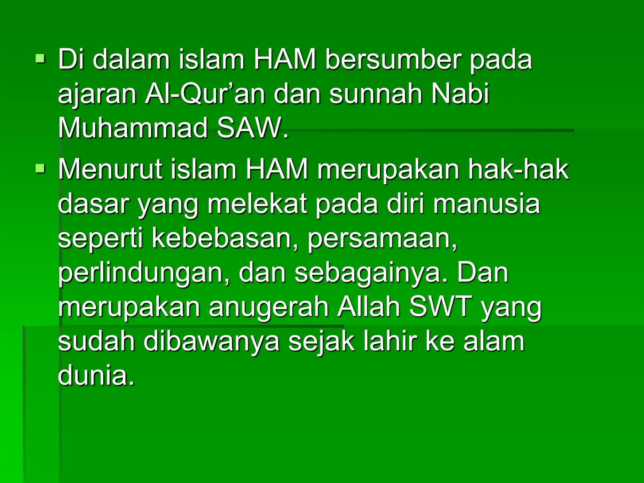 HUKUM, HAM, Dem dalam ISLAM new.ppt