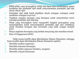 Hukum humaniter | PPTX