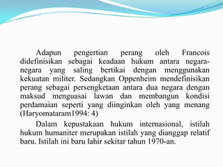 Hukum humaniter | PPTX