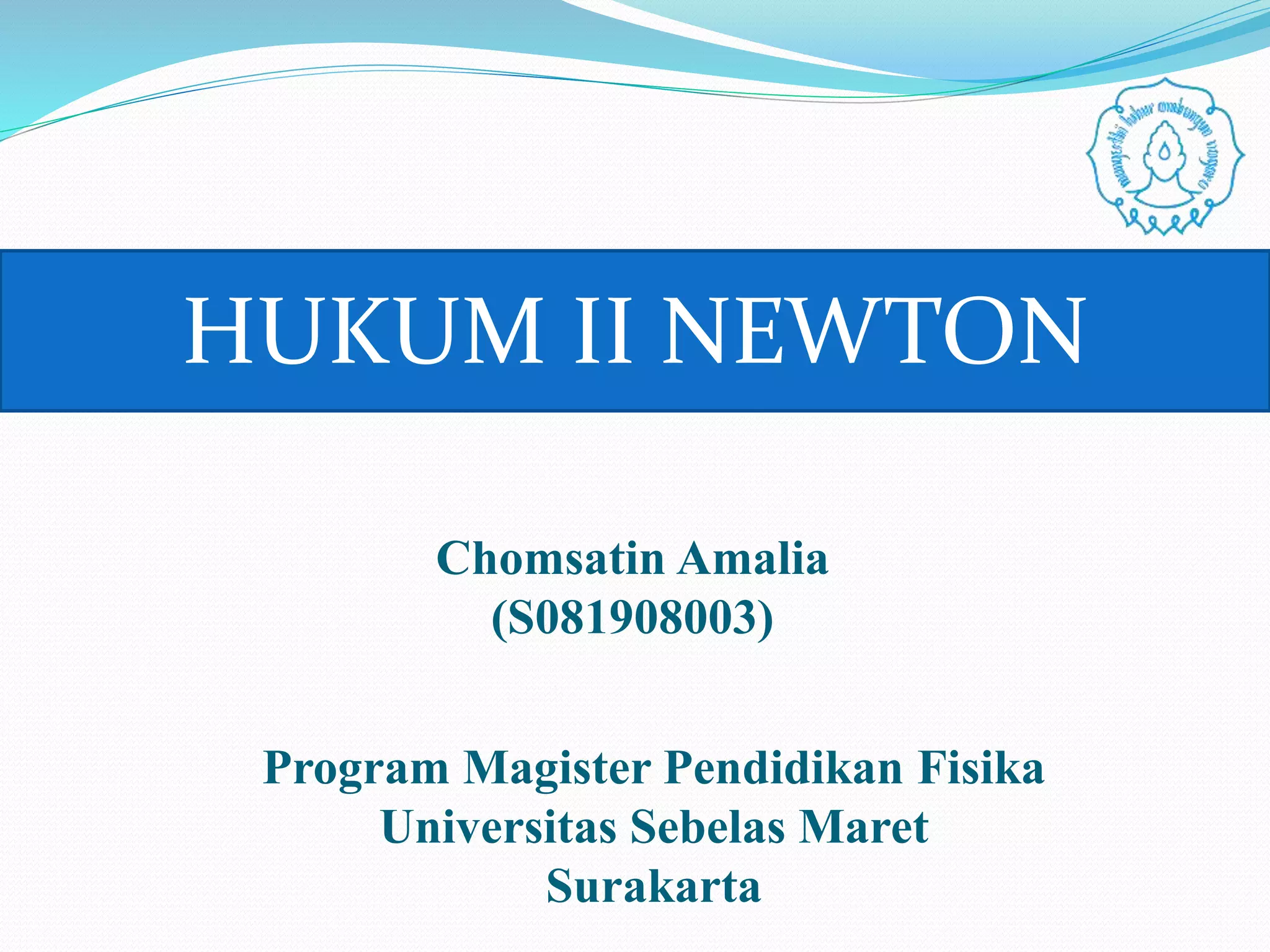 Hukum II newton | PPTX