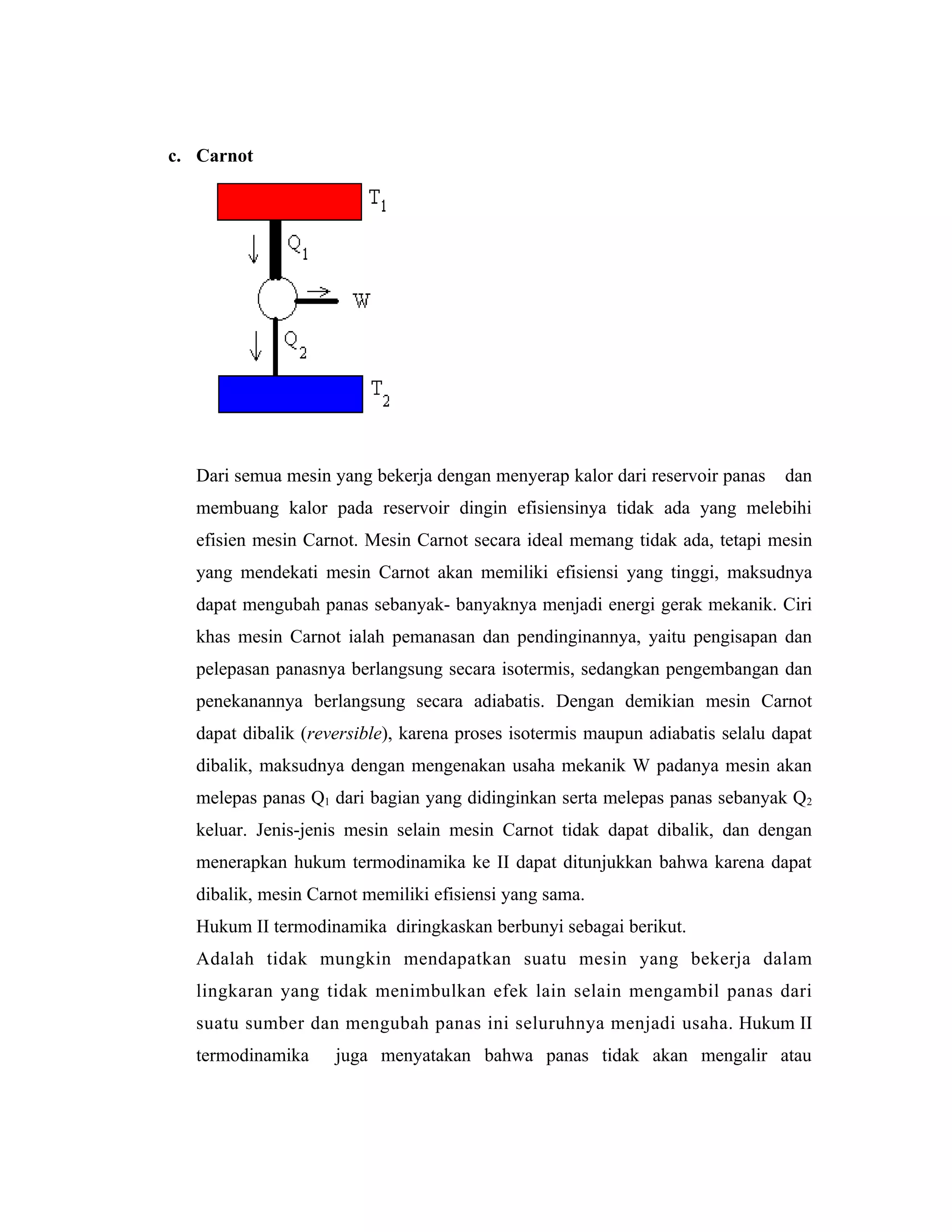 Hukum ii termodinamika | DOC
