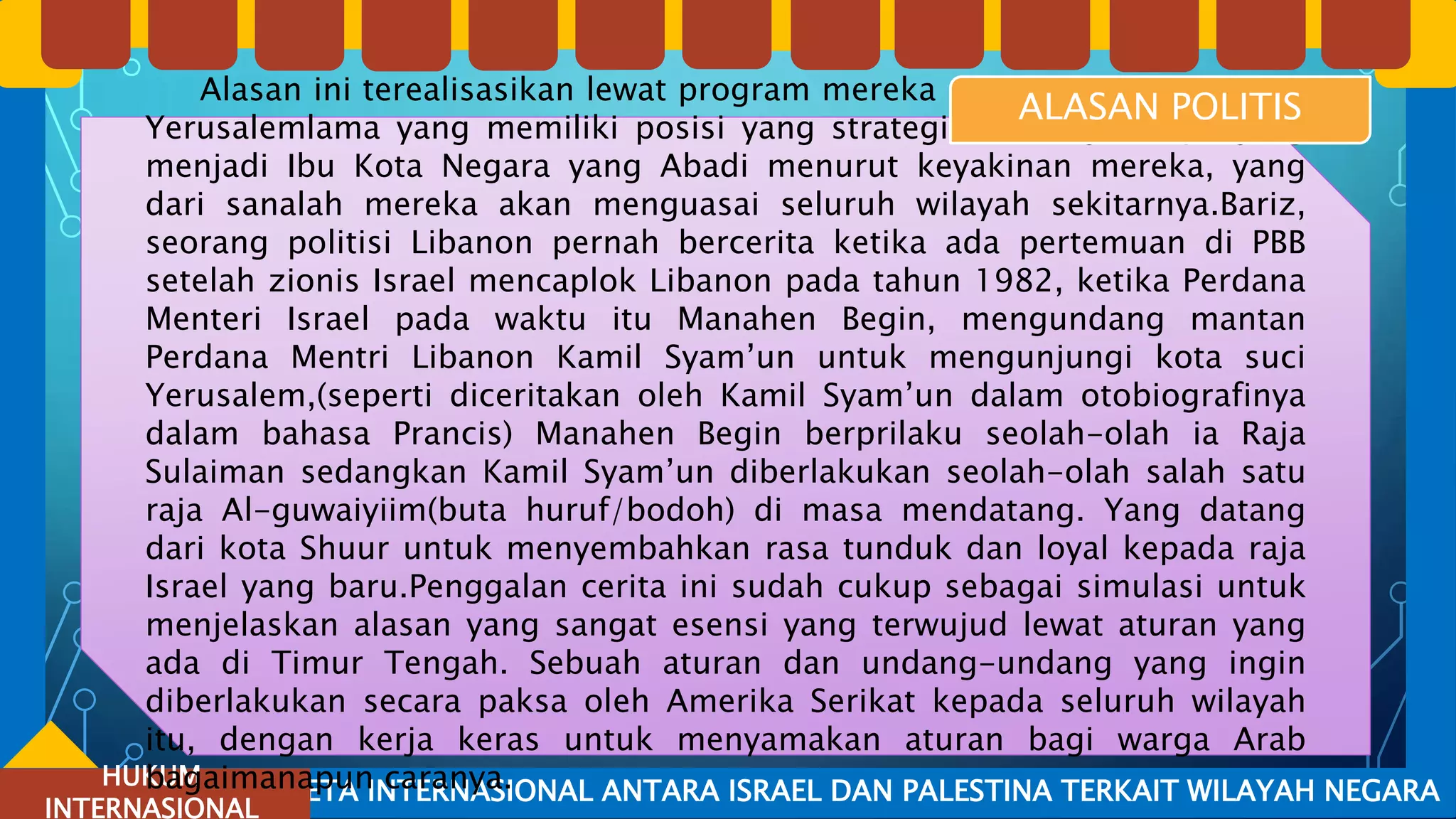 SENGKETA PALESTINA DAN ISRAEL | PPTX