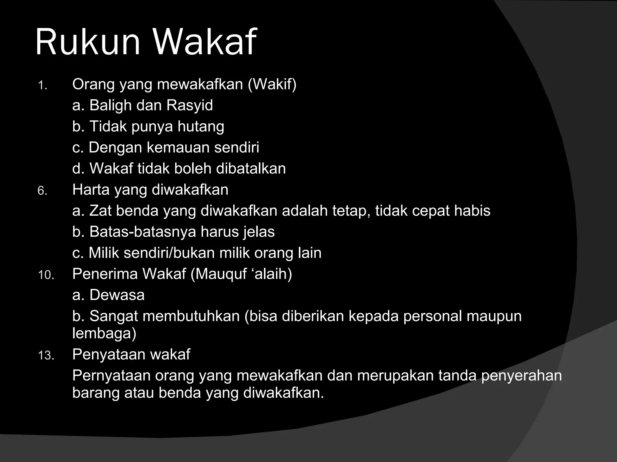 Hukum islam tentang zakat, haji dan wakaf | PPT Hukum islam tentang zakat, haji dan wakaf | PPT