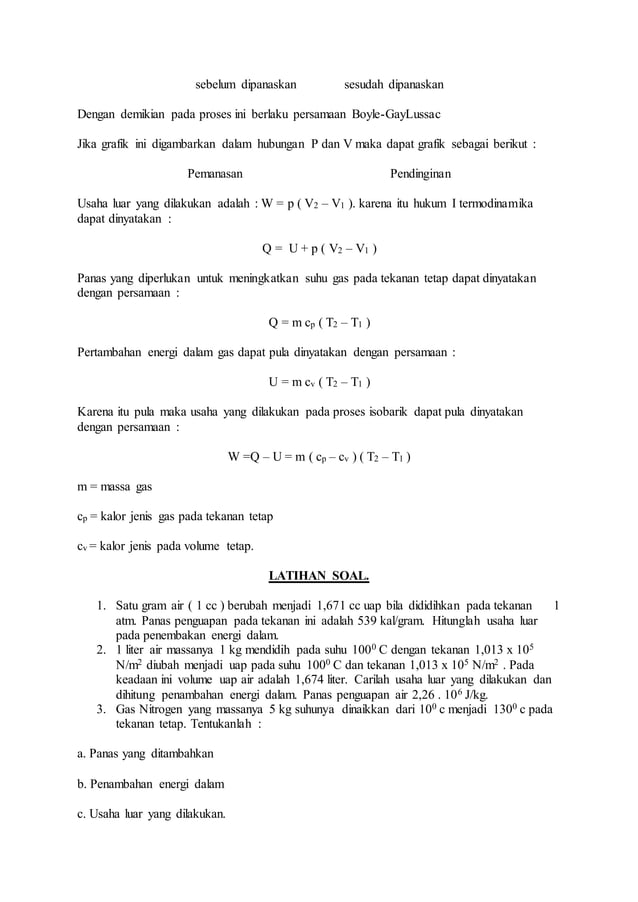 Hukum i termodinamika | PDF