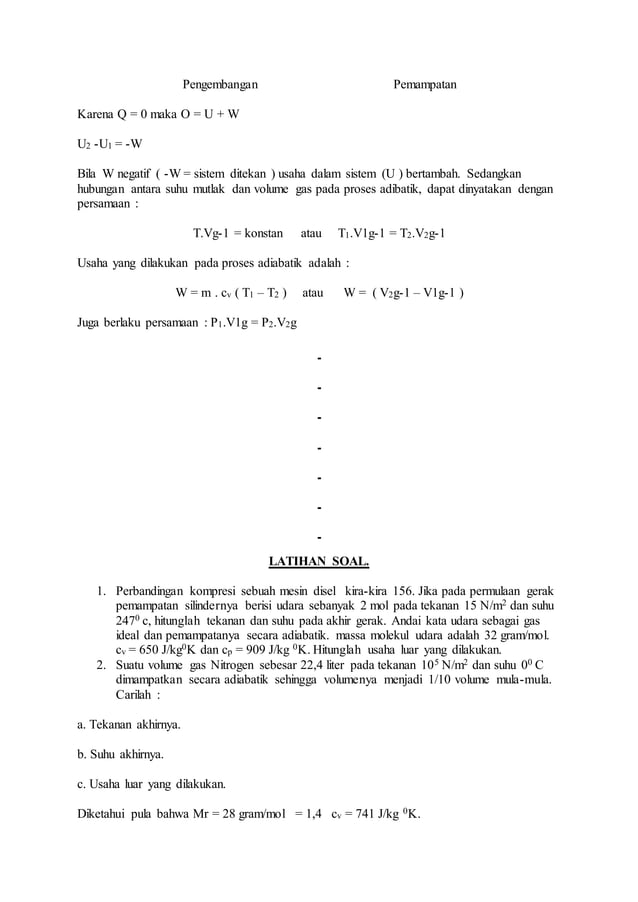 Hukum i termodinamika | PDF