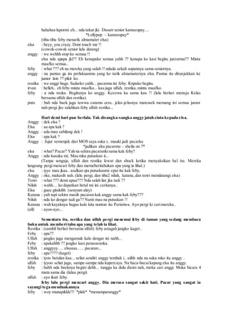 Naskah Drama Hukum Karma Berlaku | DOCX