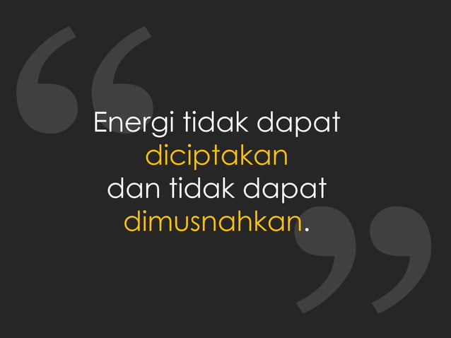 Hukum kekekalan energi | PPTX