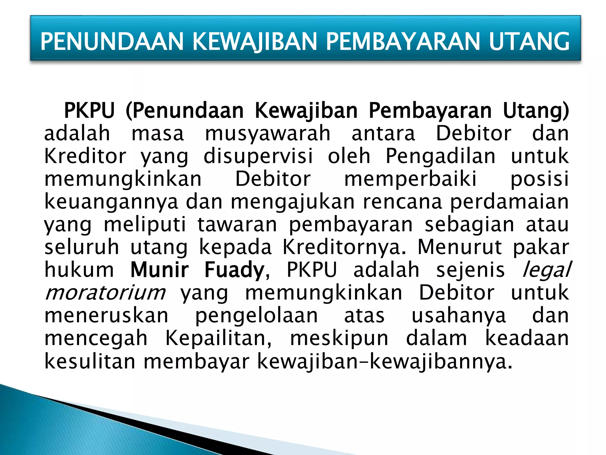 Hukum Kepailitan | PPTX