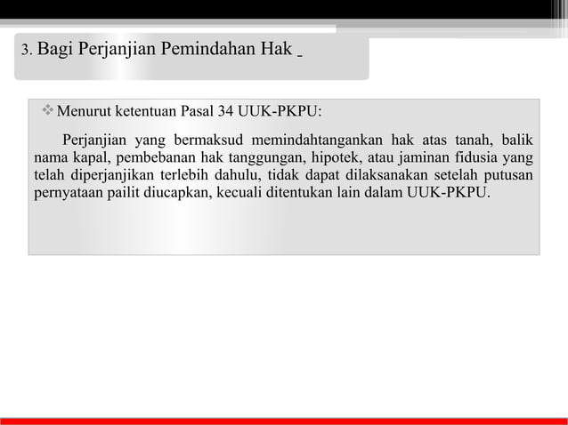 Hukum Kepailitan dan Penundaan Kewajiban Pembayaran Utang | PPT