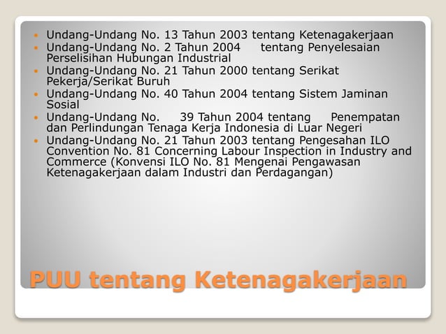 Hukum Ketenagakerjaan - Sumber Hukum Ketenagakerjaan, Konsep Hubungan ...