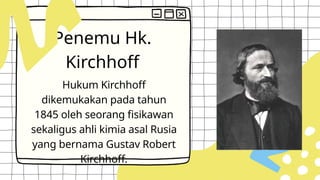 Hukum Kirchhoff IPA Fisika listrik dinamis | PPTX