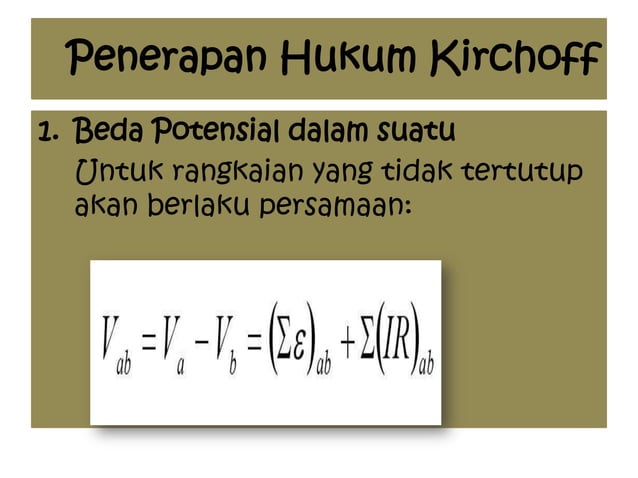 Hukum kirchoff. | PPTX
