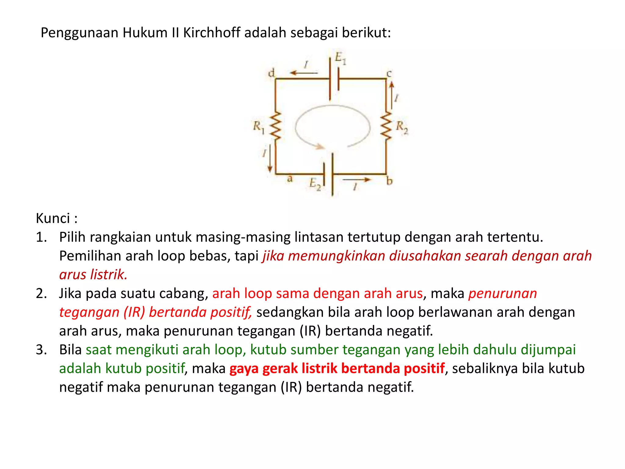 Hukum kirchoff - Materi 5 - Fisika Listrik dan Magnet | PPTX
