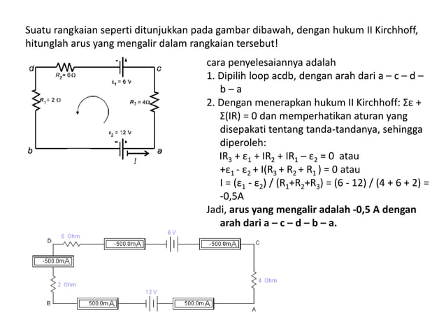 Hukum kirchoff - Materi 5 - Fisika Listrik dan Magnet | PPTX