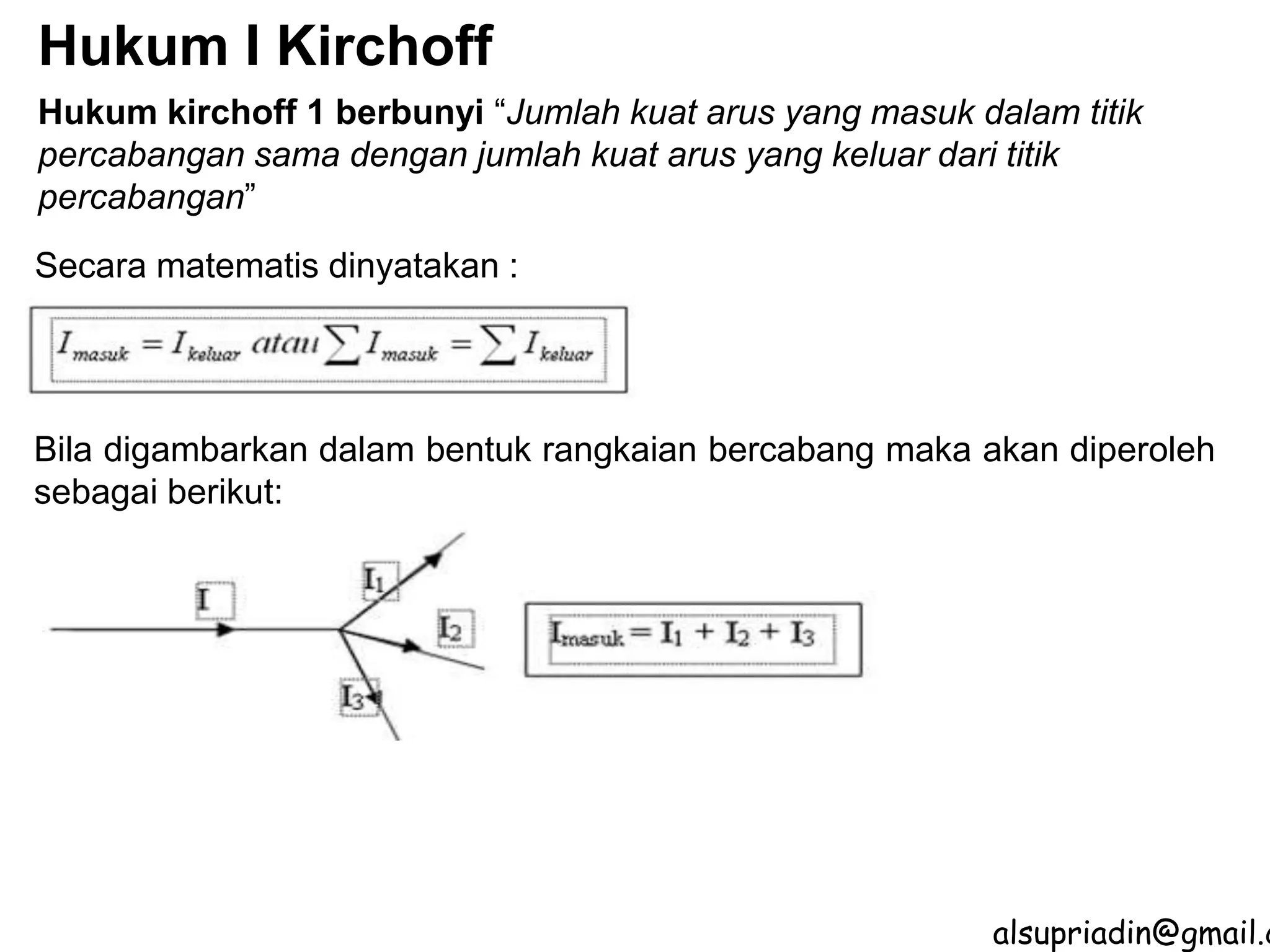Hukum kirchoff | PPTX