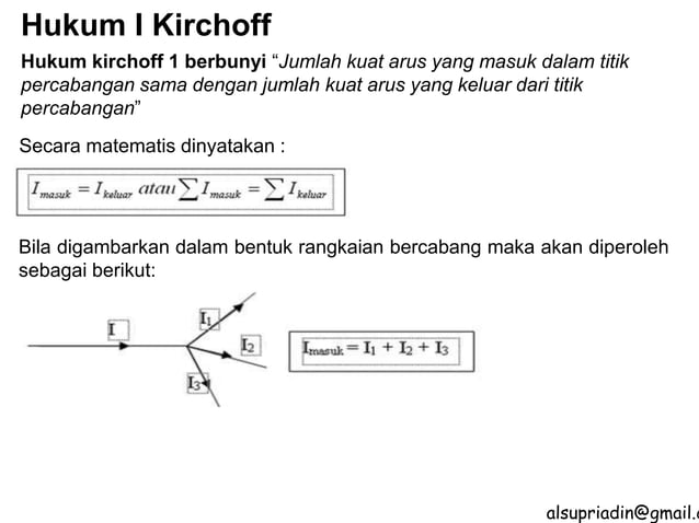 Hukum kirchoff | PPTX