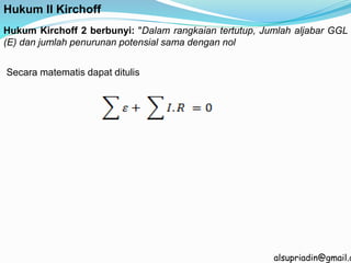 Hukum kirchoff | PPTX