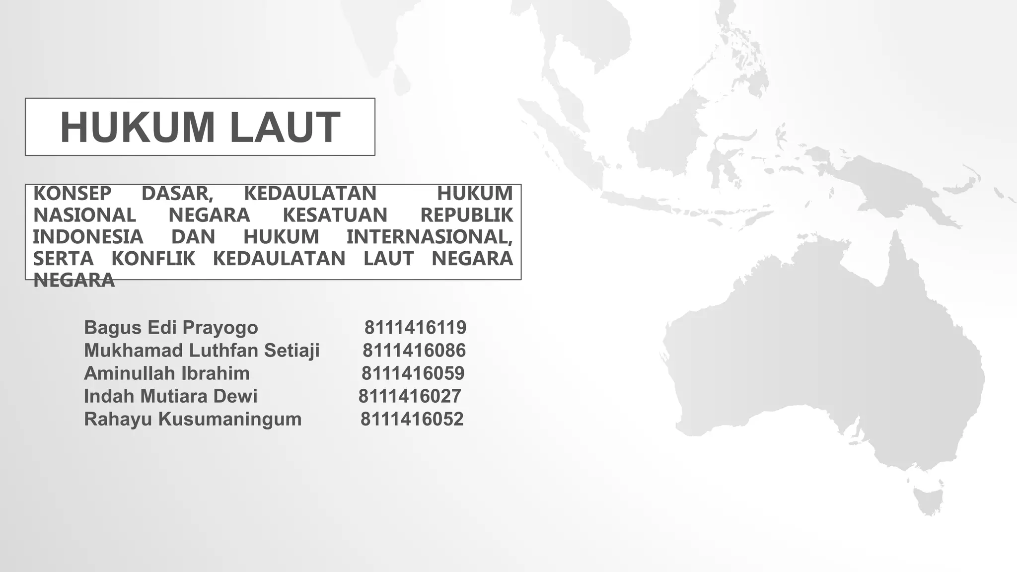 Hukum laut Indonesia | PPTX