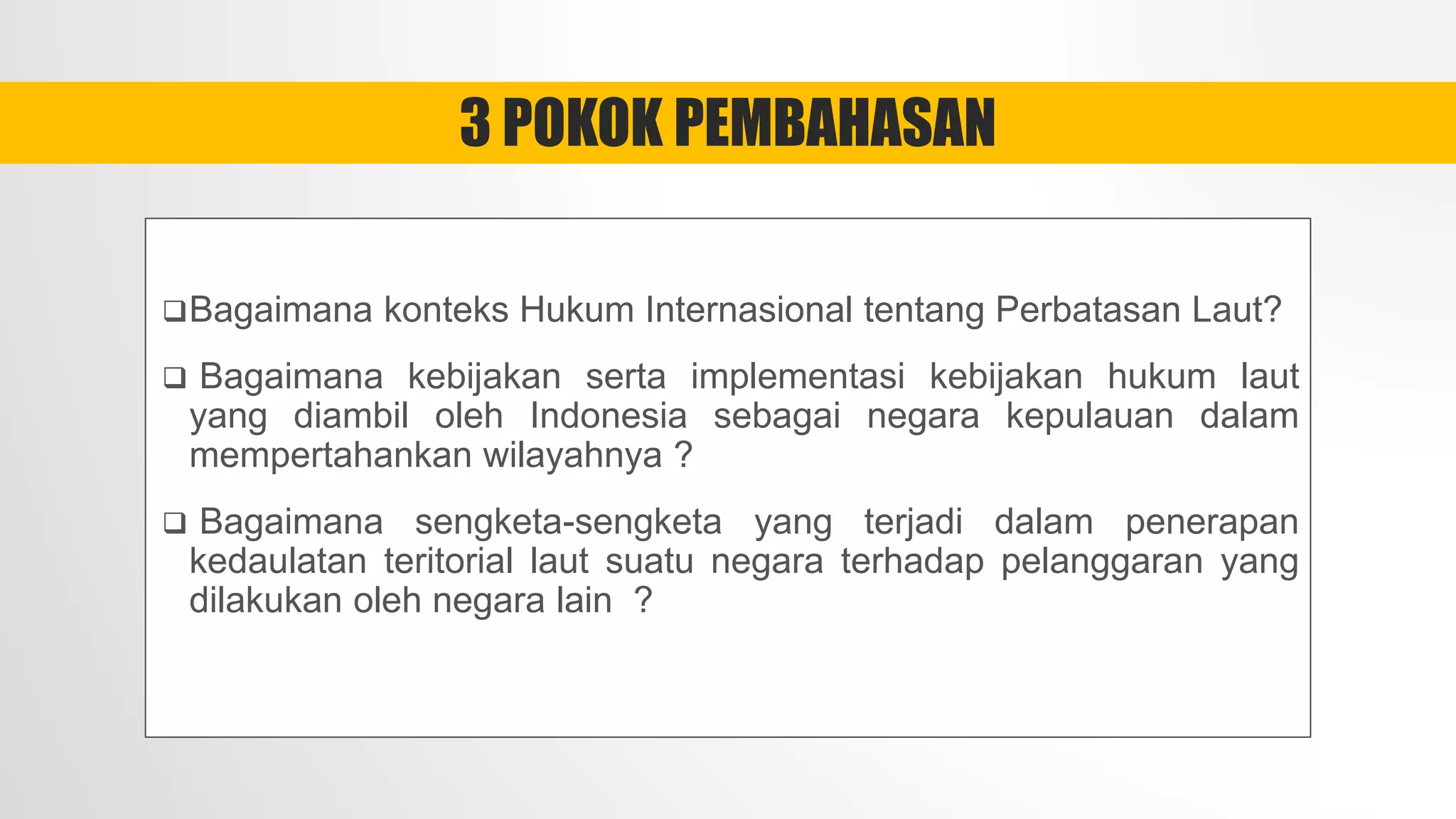 Hukum laut Indonesia | PPTX
