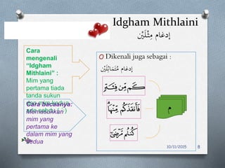 Hukum mim sakinah ( مْ ) ~ | PPTX