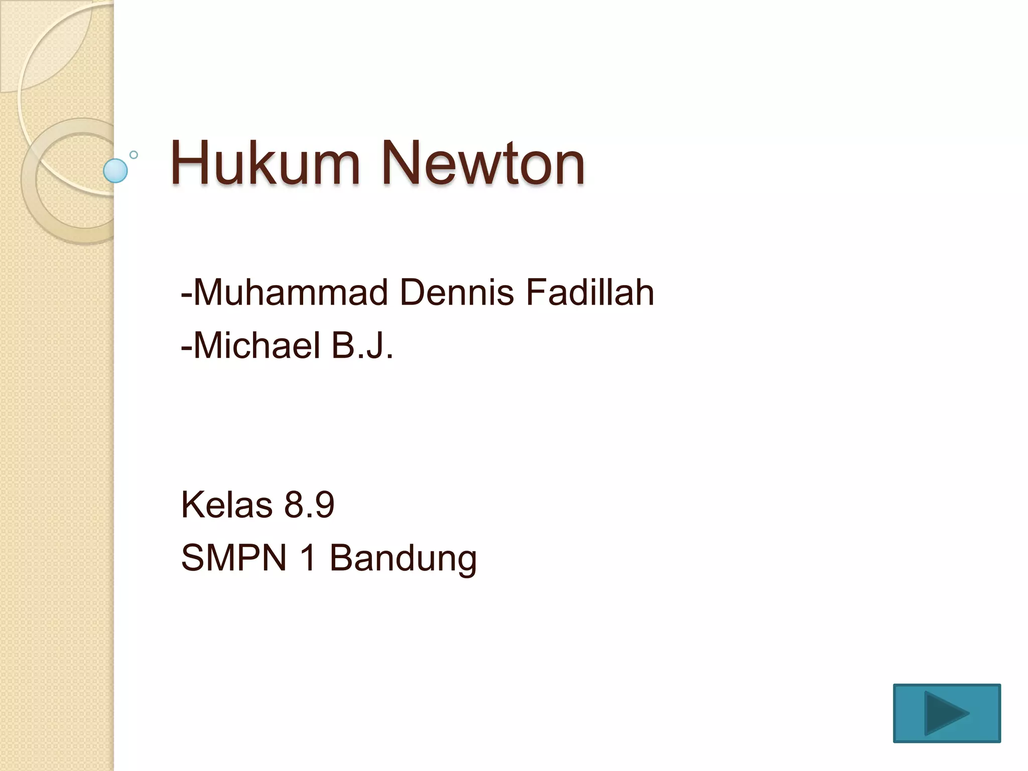 Hukum newton | PPT