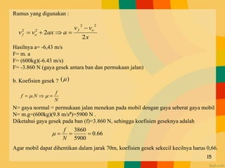 hukum newton dan pembahasannya mengenai contoh | PPT