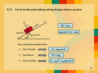 hukum newton dan pembahasannya mengenai contoh | PPT