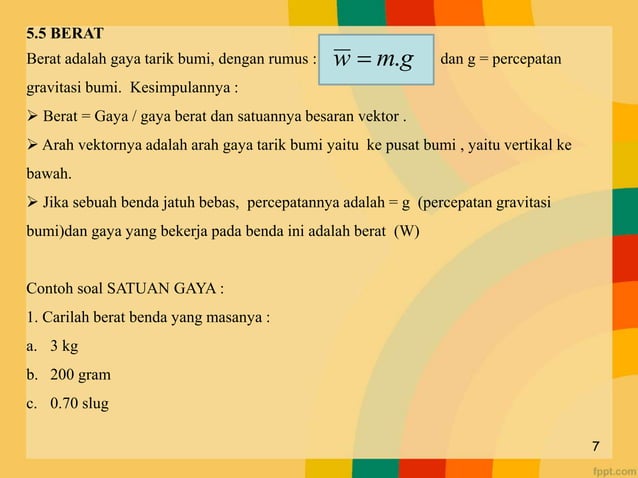 hukum newton dan pembahasannya mengenai contoh | PPT