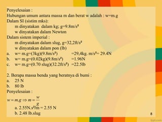 hukum newton dan pembahasannya mengenai contoh | PPT