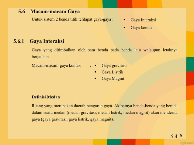 hukum newton dan pembahasannya mengenai contoh | PPT