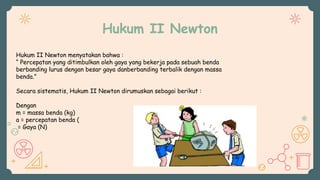Hukum Newton pada mata pelajaran IPA.pptx