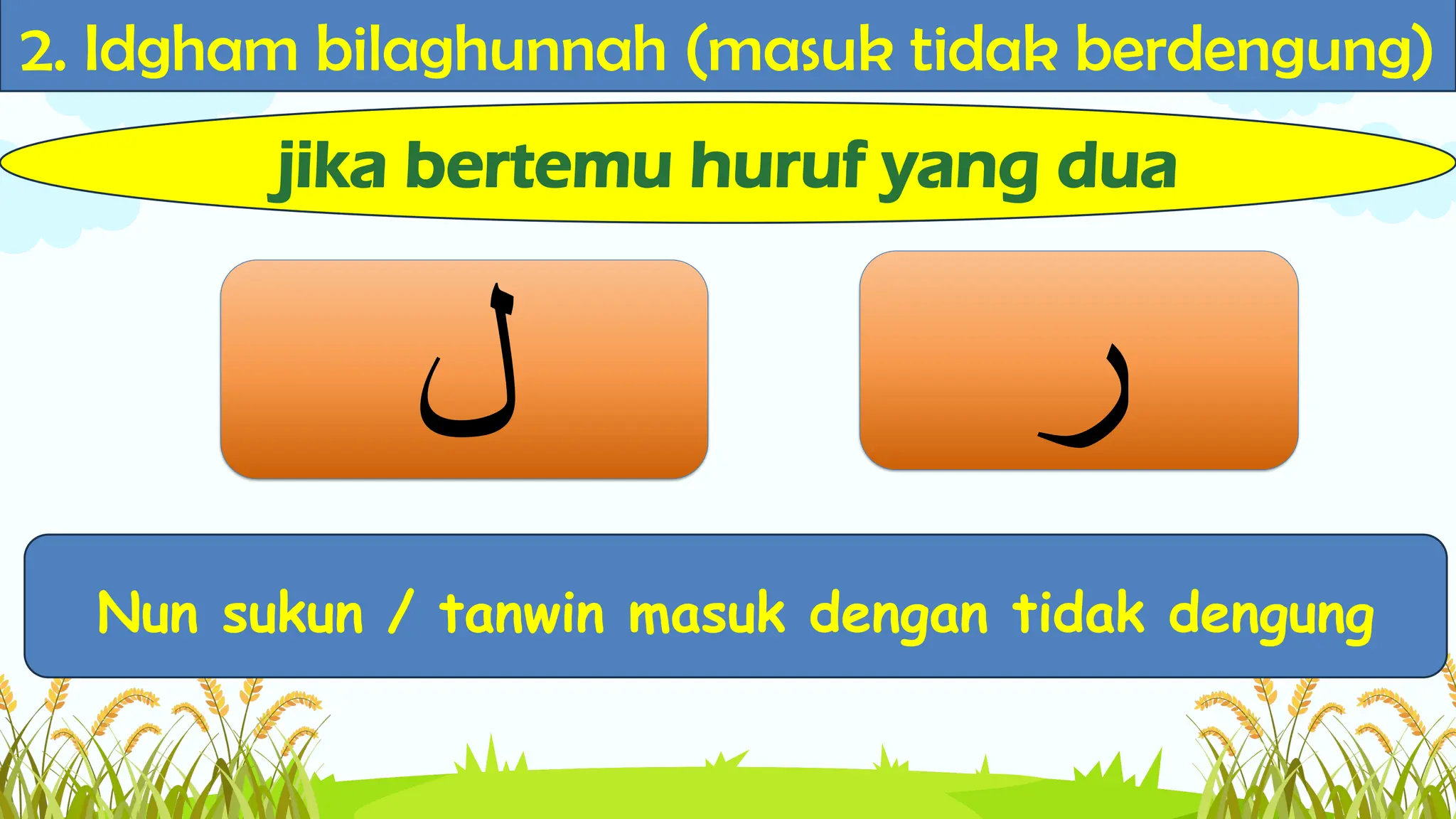 Hukum Tajwid Nun Sukun atau tanwin contoh dalsm juzz Amma | PDF